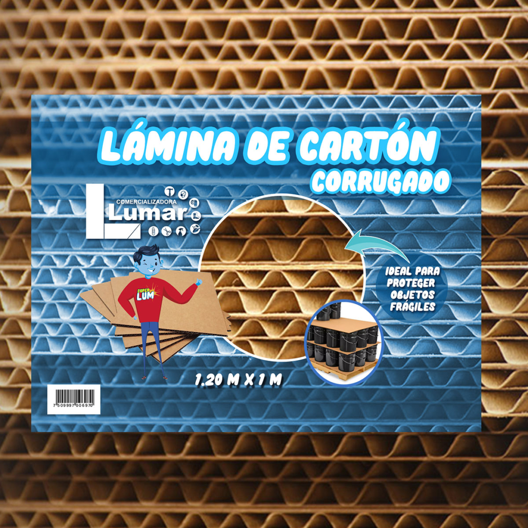 10 Láminas de Cartón 1m x 1.20m – Comercializadora Lumar