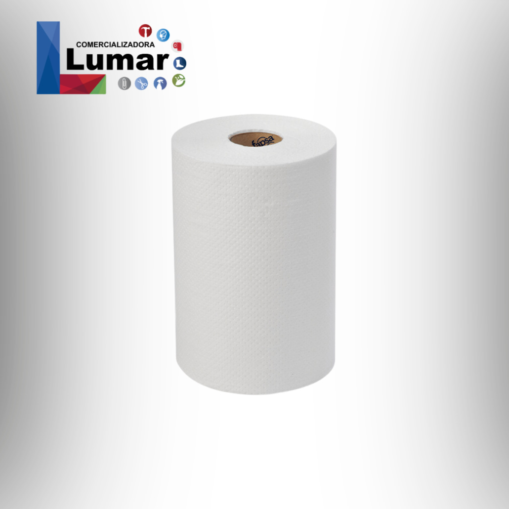 Toalla en rollo blanca FAPSA 180m – Comercializadora Lumar