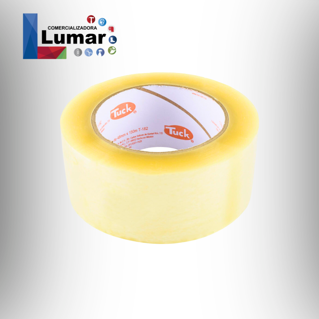 1 CINTA TRANSPARENTE TUK 48 MM X 150 MTS TIPO 182 – Comercializadora Lumar